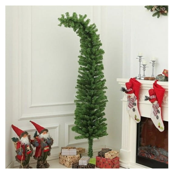 6 ft Pencil Christmas Tree, Green, 400 Tips, Slim Profile, Easy ...