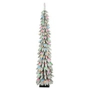 Flocked Alpine Christmas Tree