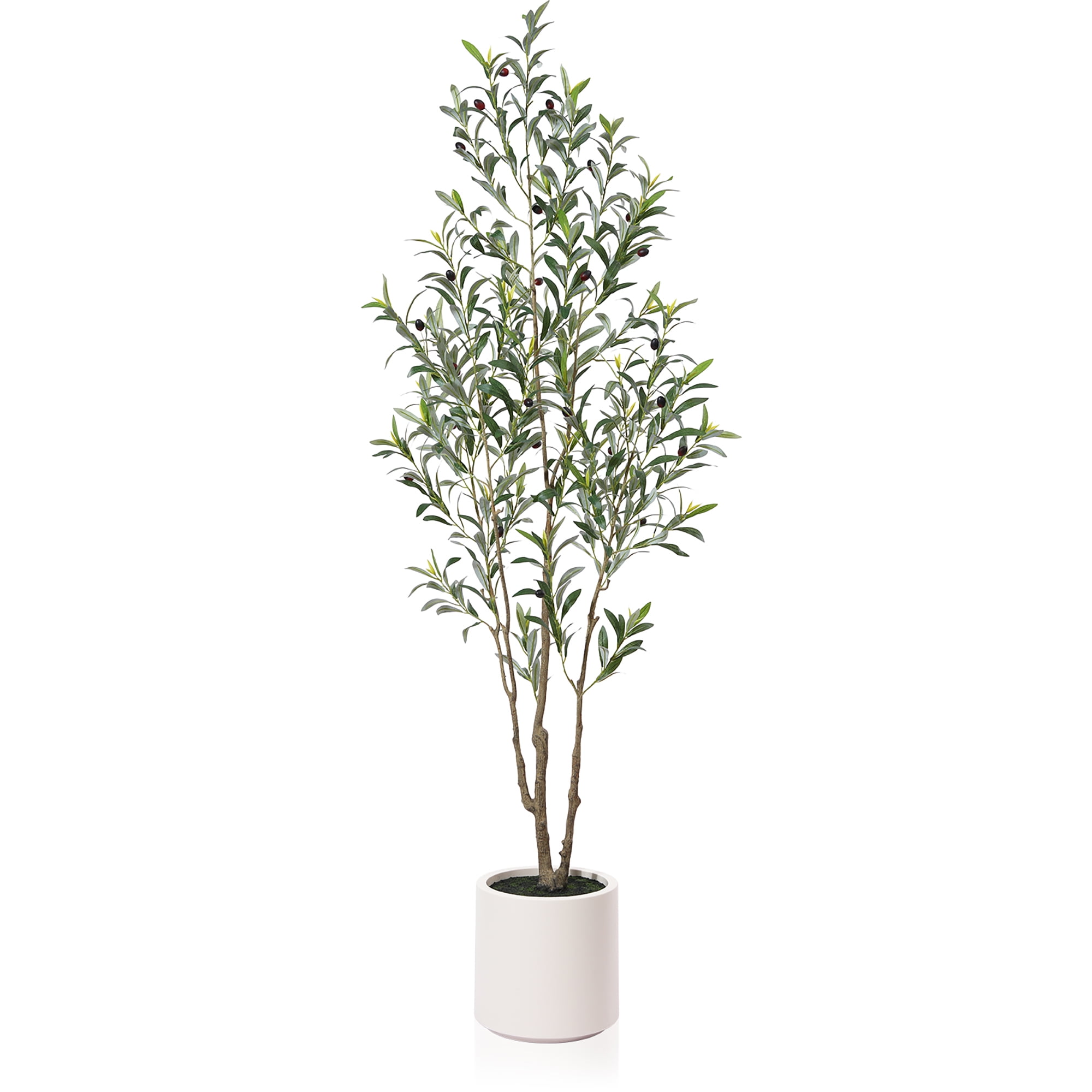 Nearly Natural 4.5-Ft. Schefflera Artificial Tree in Sand Colored ...