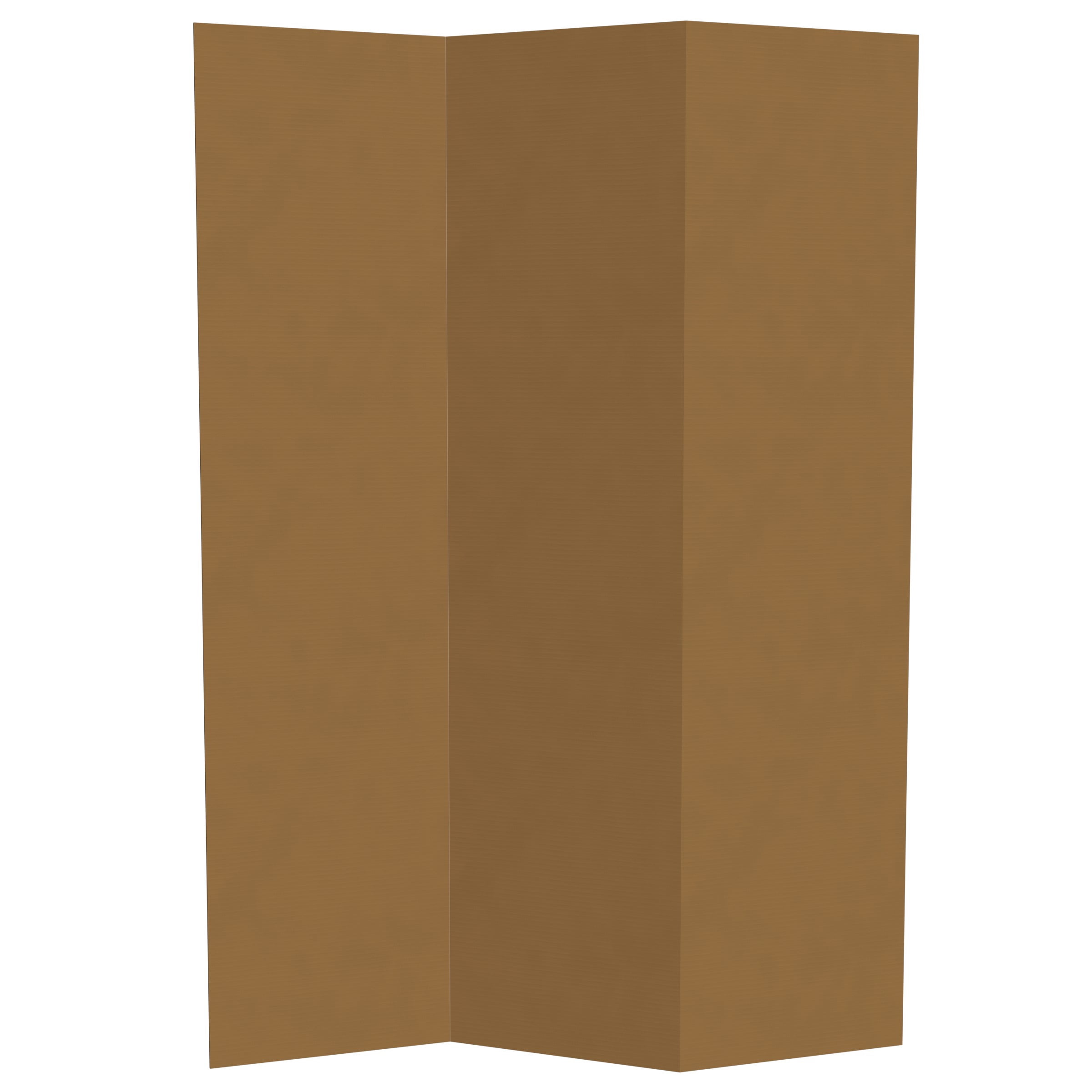 6 ft. Tall Plain Brown Cardboard Privacy Screen Room Divider - 3 Panel ...