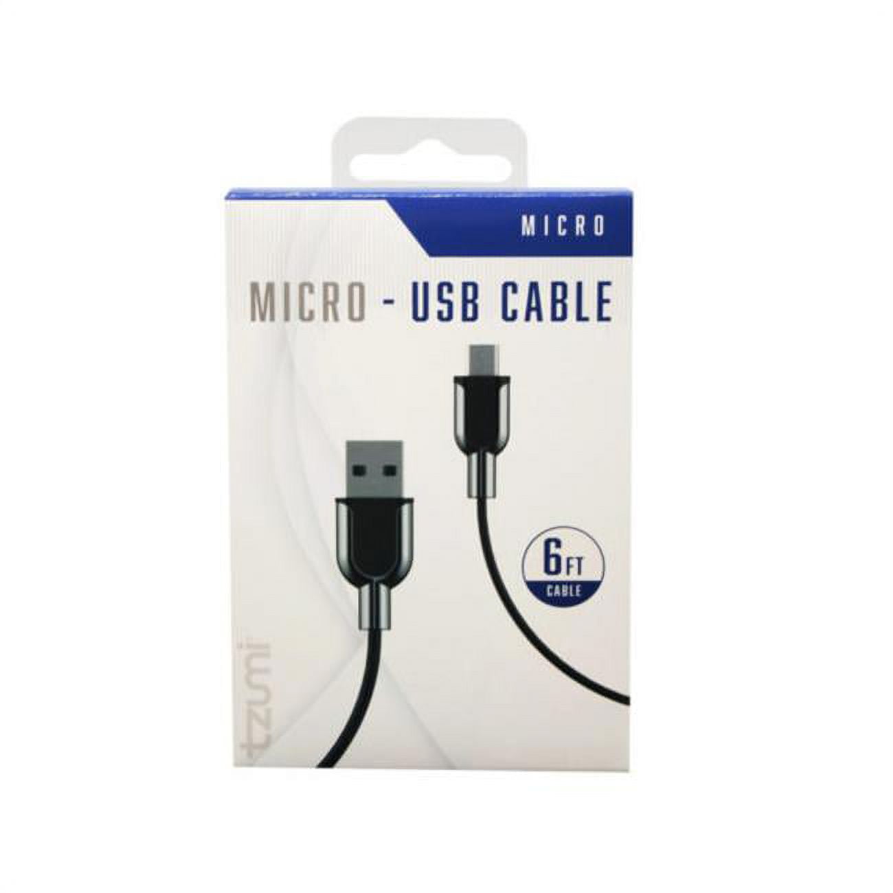 6 ft. Tzumi Micro USB Cable - Pack of 64 - Walmart.com