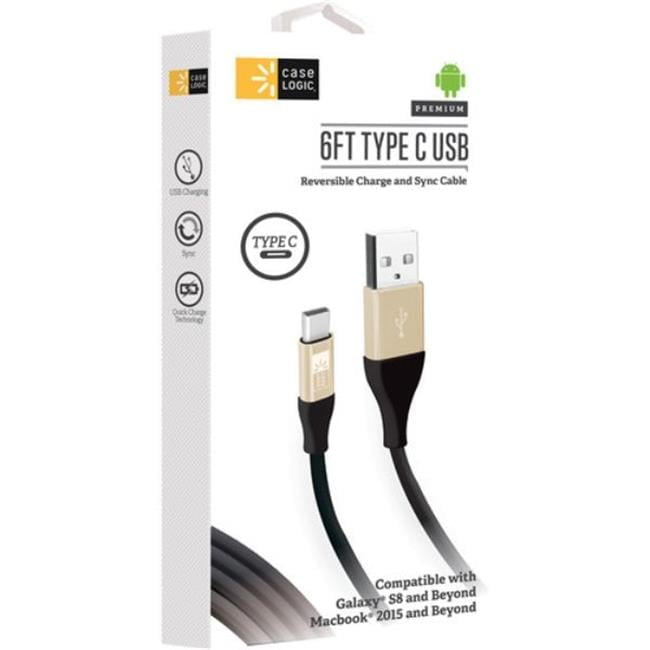 6 ft. USB Type-C Charge & Sync Cable, Assorted - Walmart.com