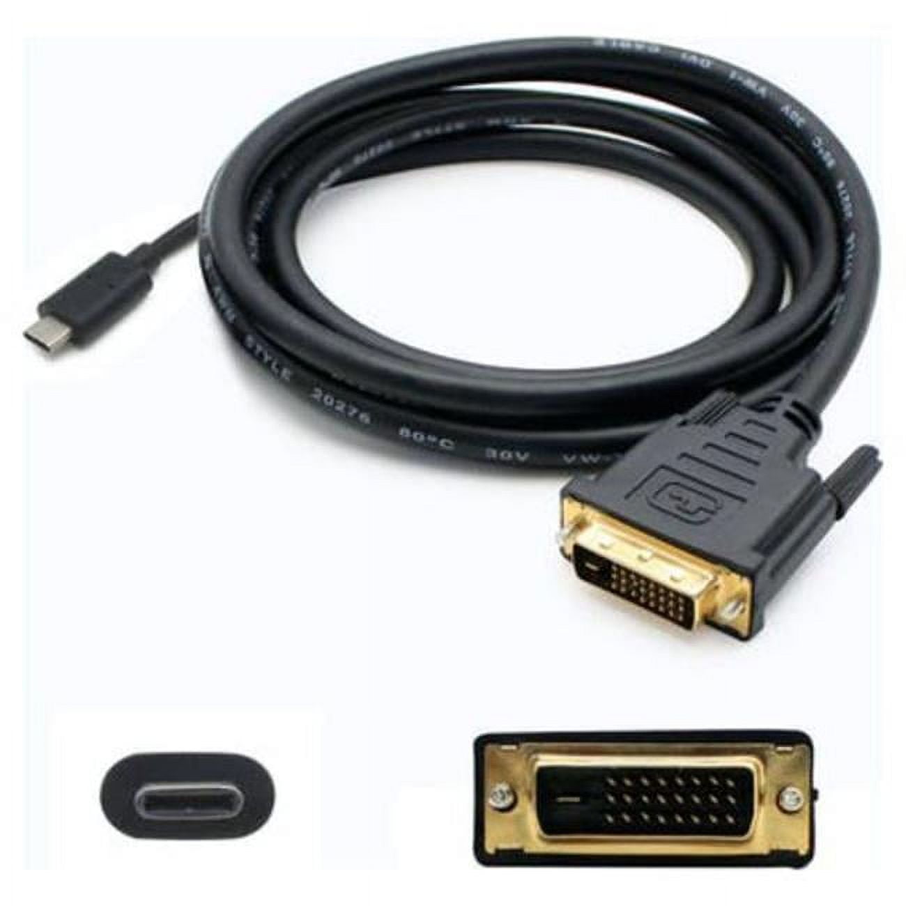 6 ft. USB to DVI-D Male to Male Black Adapter Cable - Walmart.com