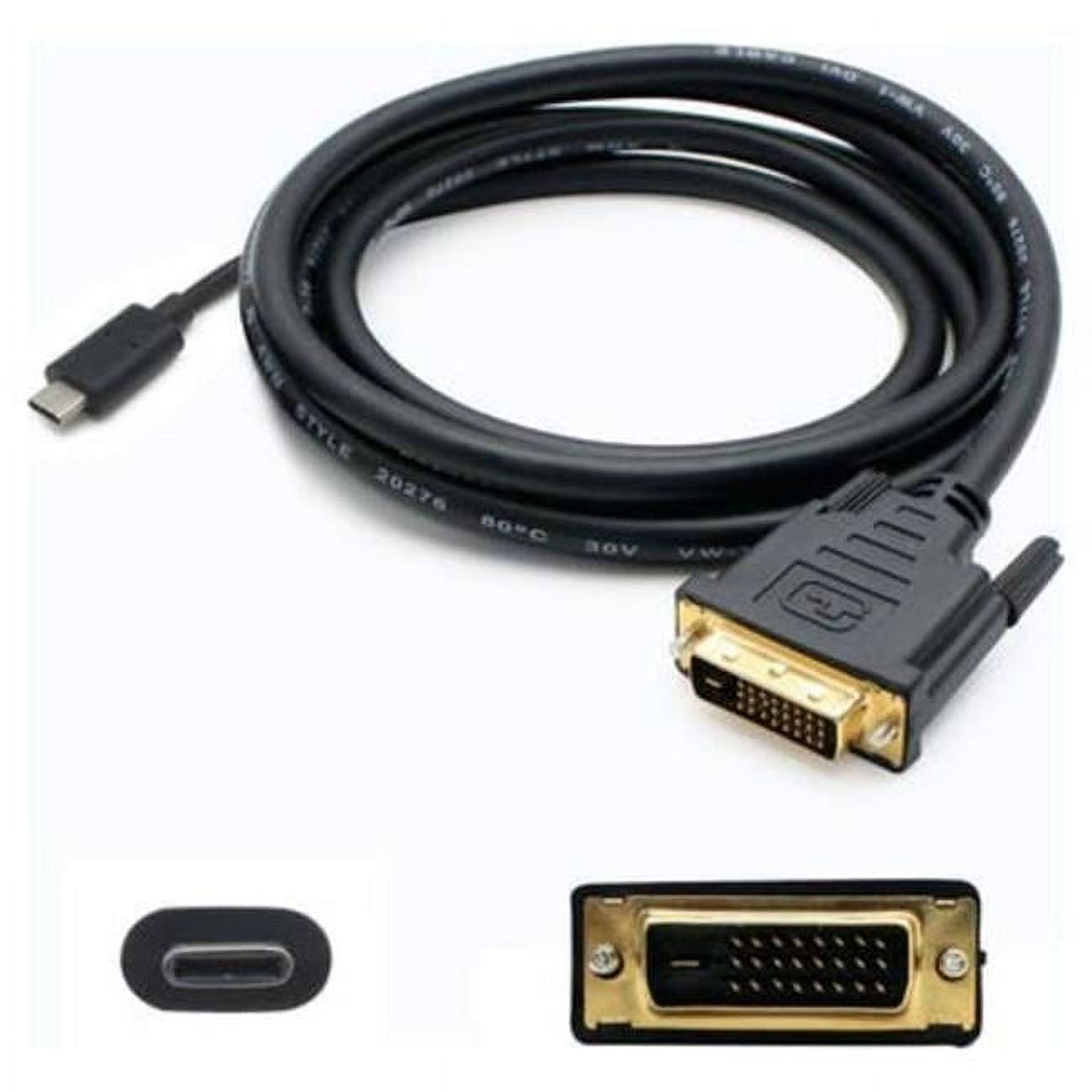6 ft. USB to DVI-D Male to Male Black Adapter Cable - Walmart.com