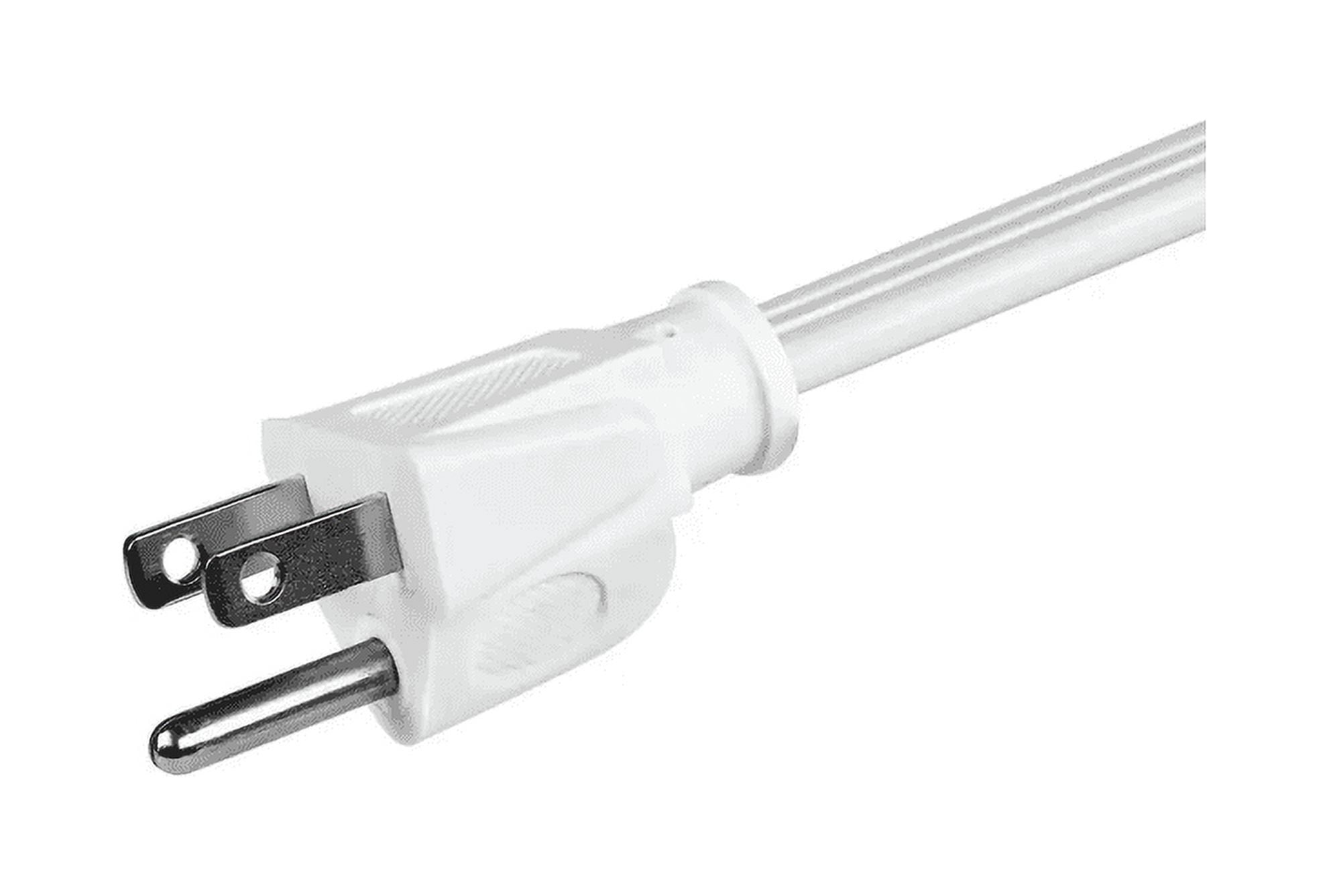 6 ft. White AC Plug Cable Power Cord Onesync Under Cabinet (4-Pack ...