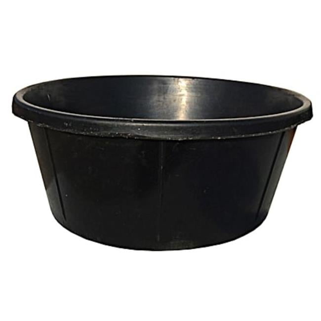 6 gal Black Round Rubber Tub - Walmart.com