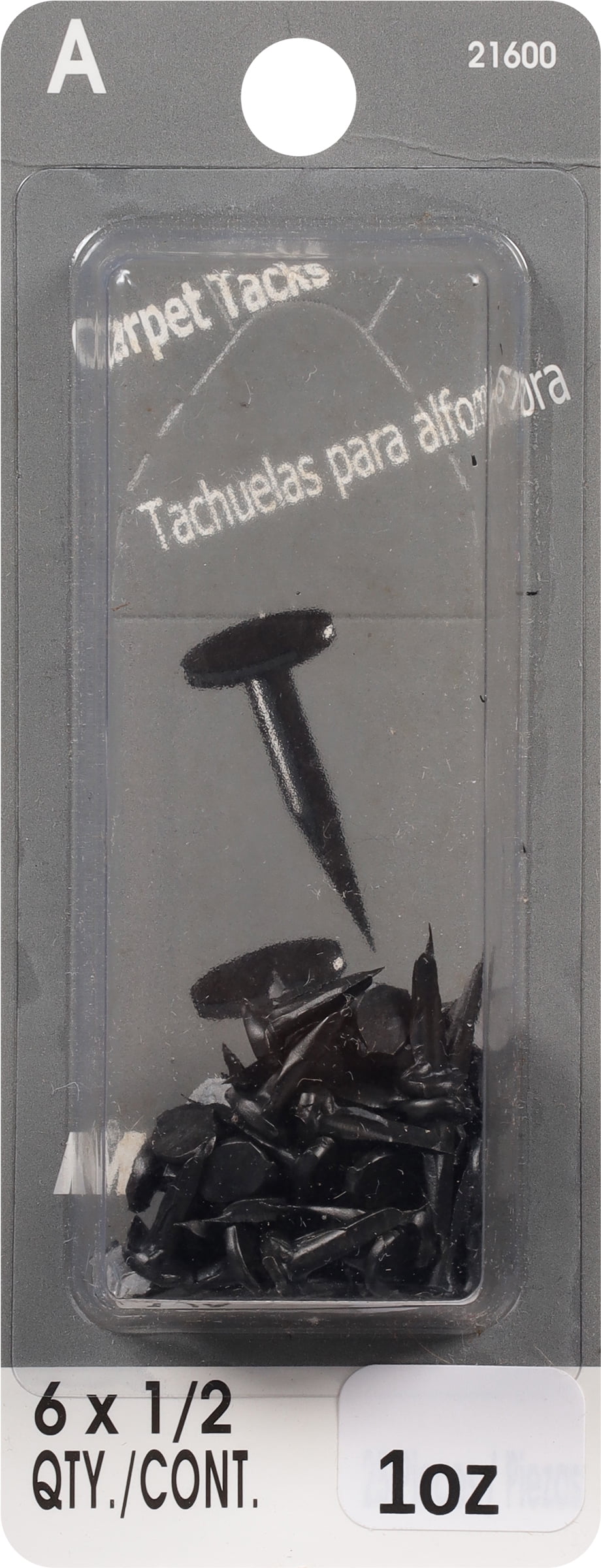 6 gauge x 1/2" Steel Carpet Tacks - Walmart.com