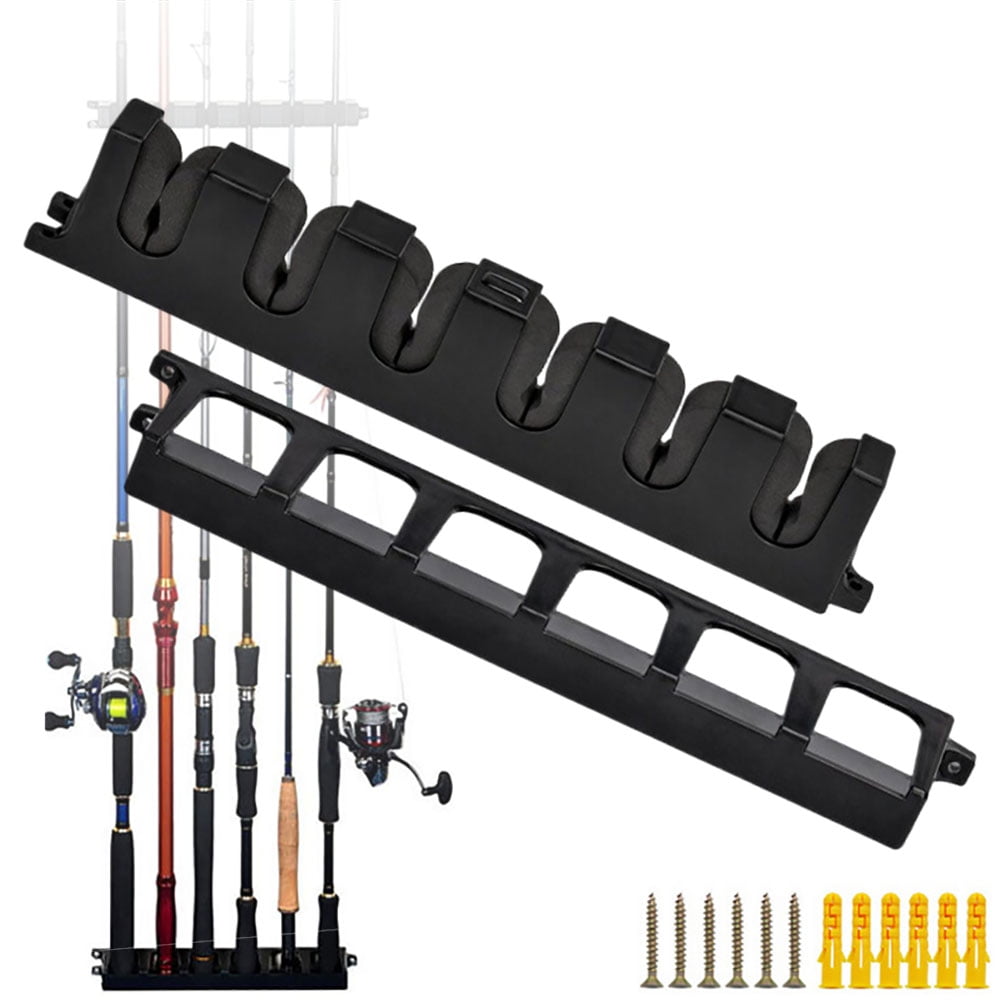6-hole Fishing Rod Storage Rack Wall-mounted Holder Storage Bracket For ...