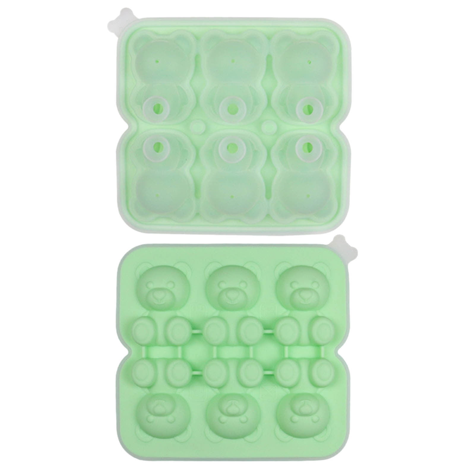 6-hole Teddy Bear Ice Milk Tea Beverage Whiskey Ice Box - Walmart.com