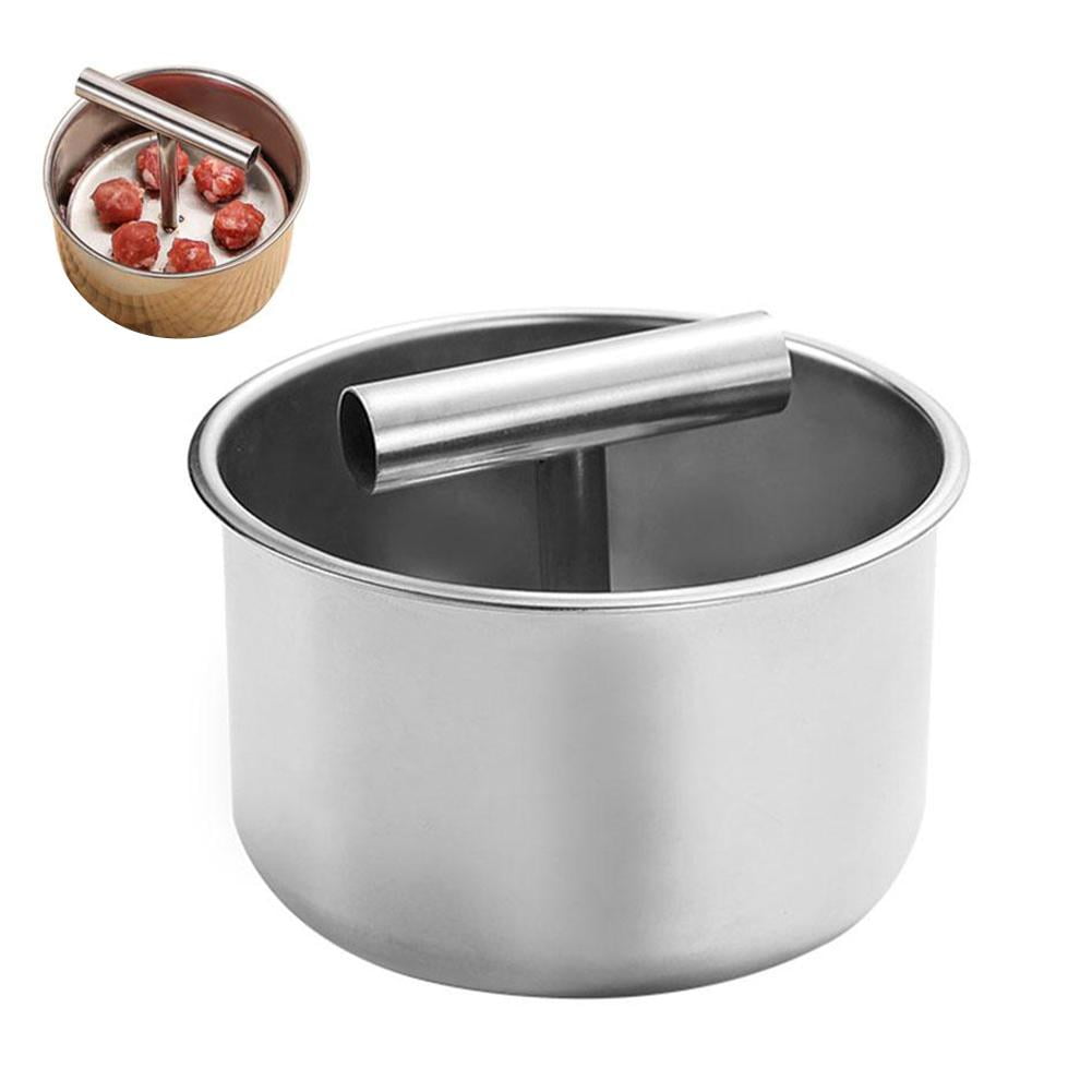 6 holes Meat Ball Maker Steel Presser Round Rice Ball Shaper Spoon ...