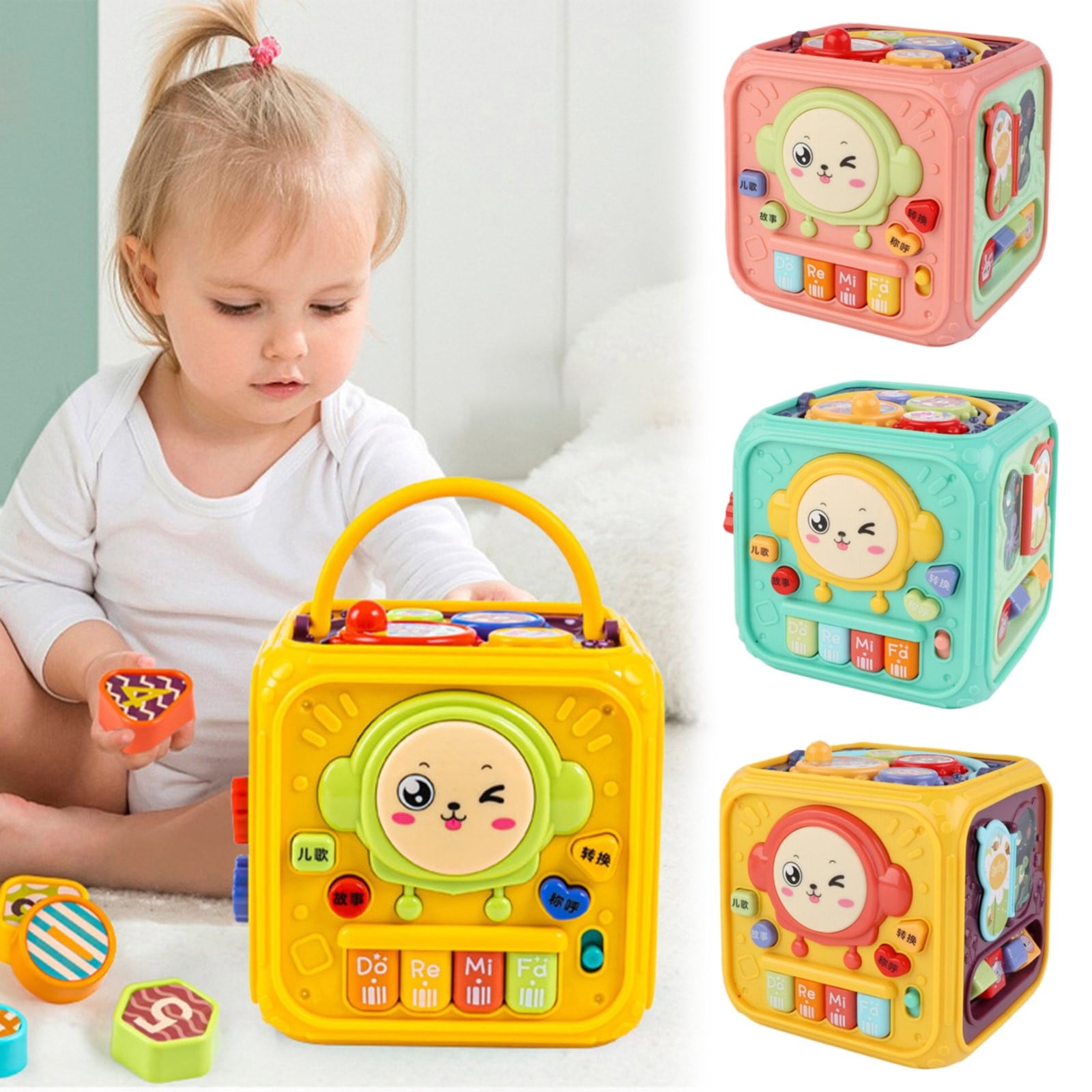 6-in-1 Activity Cube for Babies and Toddlers – Baby Toys 12-18 Months ...