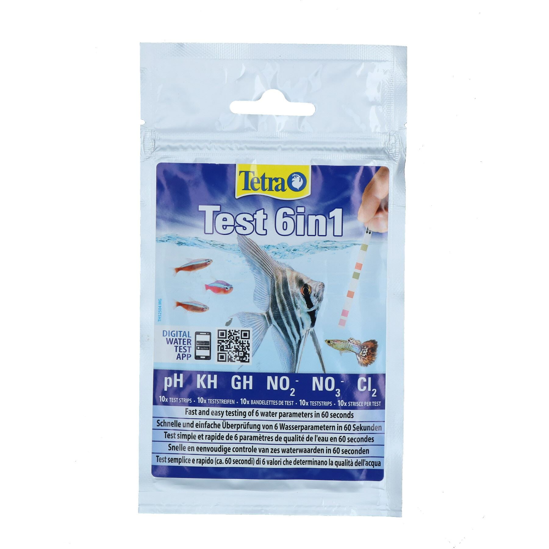 6 in 1 Aquarium Water Test Kit - Nitrate Nitrite PH KH Tropical Fish ...