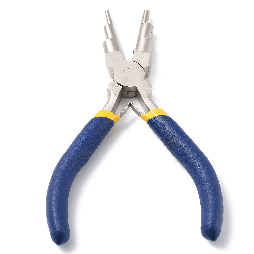 6-in-1 Bail Making Pliers with Plastic Handles 45# Steel 6-Step Multi ...