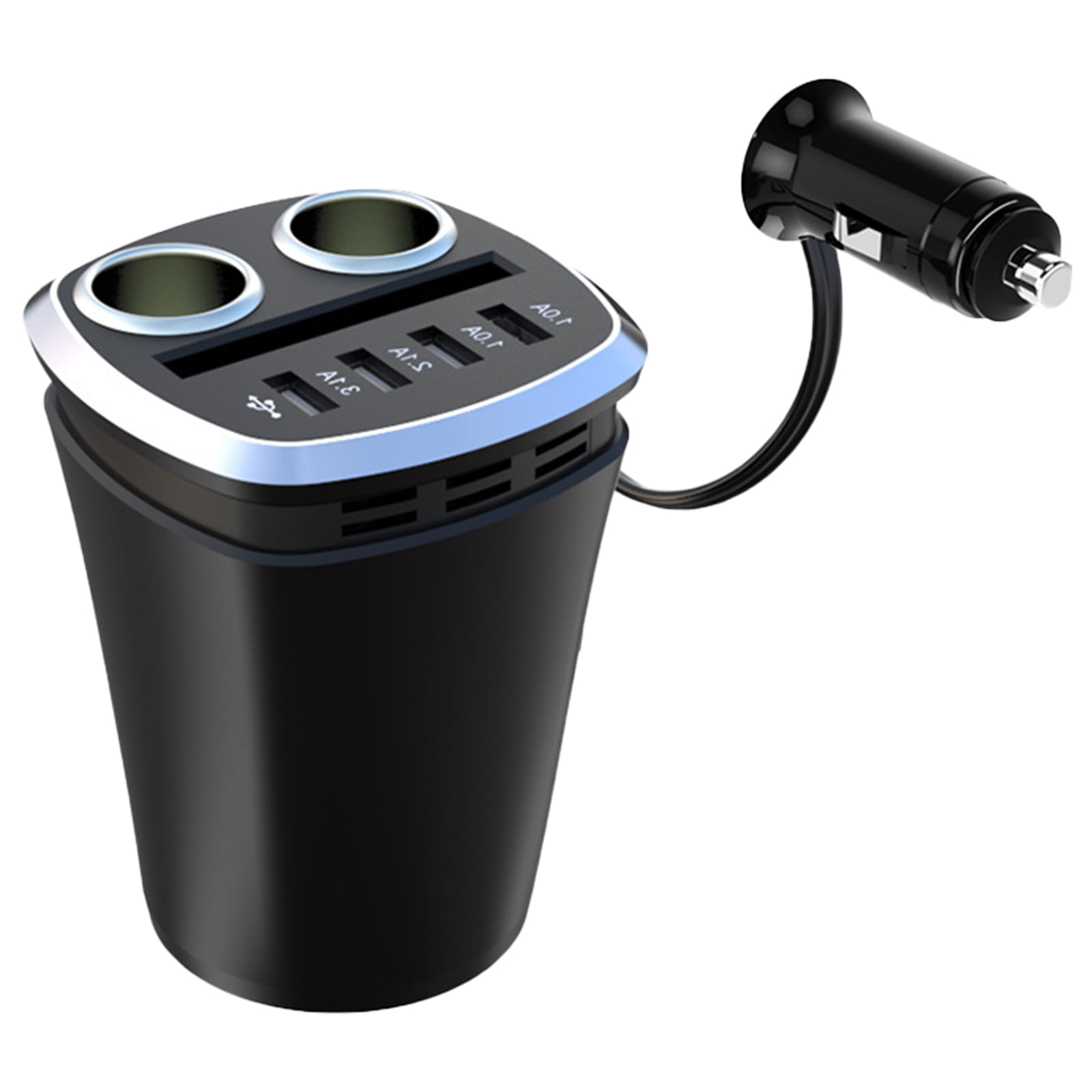 6 in 1 Car Charging Adapter with Voltages Display Fast Charging ...