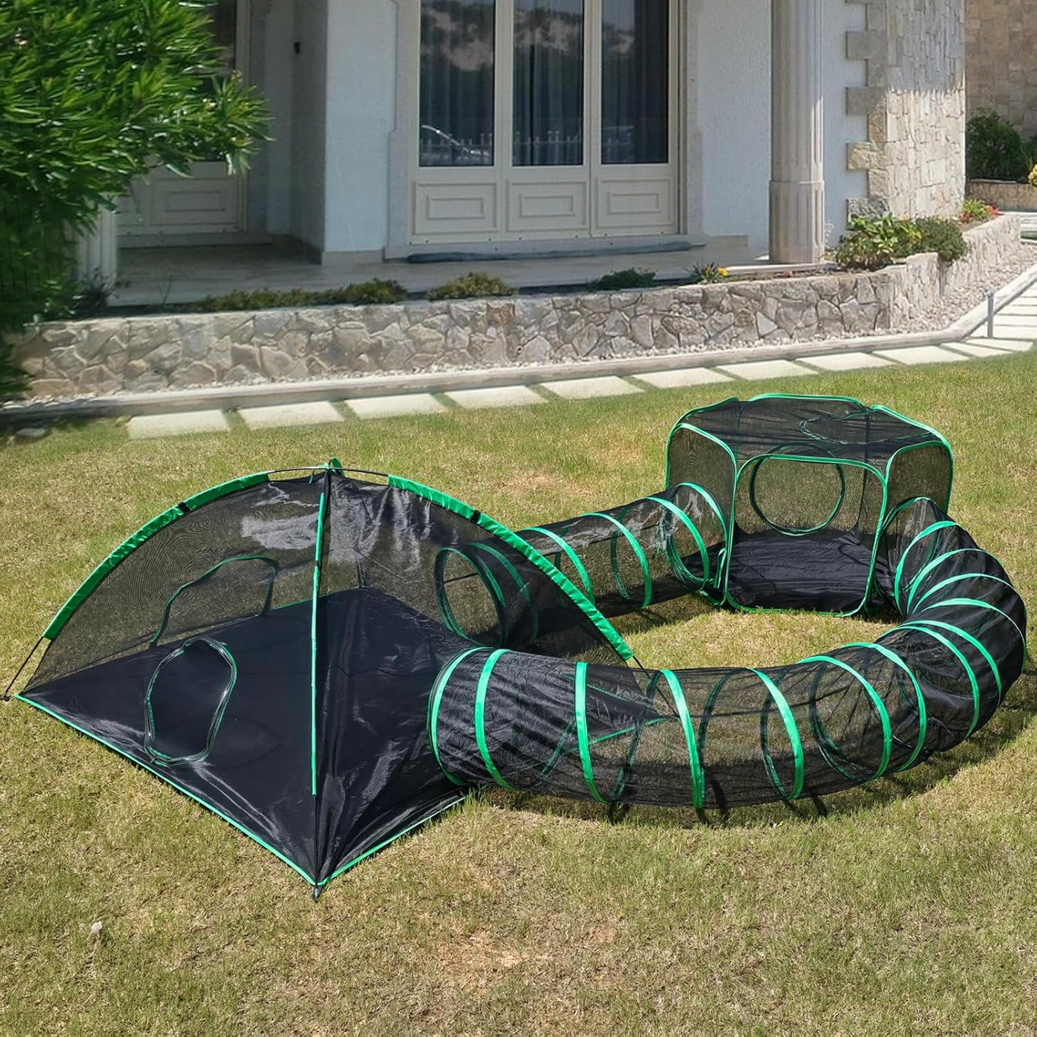 6-in-1 Cat Tents for Outside Portable Outdoor Cat Enclosures for Indoor ...