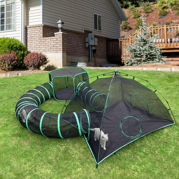 6-in-1 Cat Tents for Outside Portable Outdoor Cat Enclosures for Indoor ...
