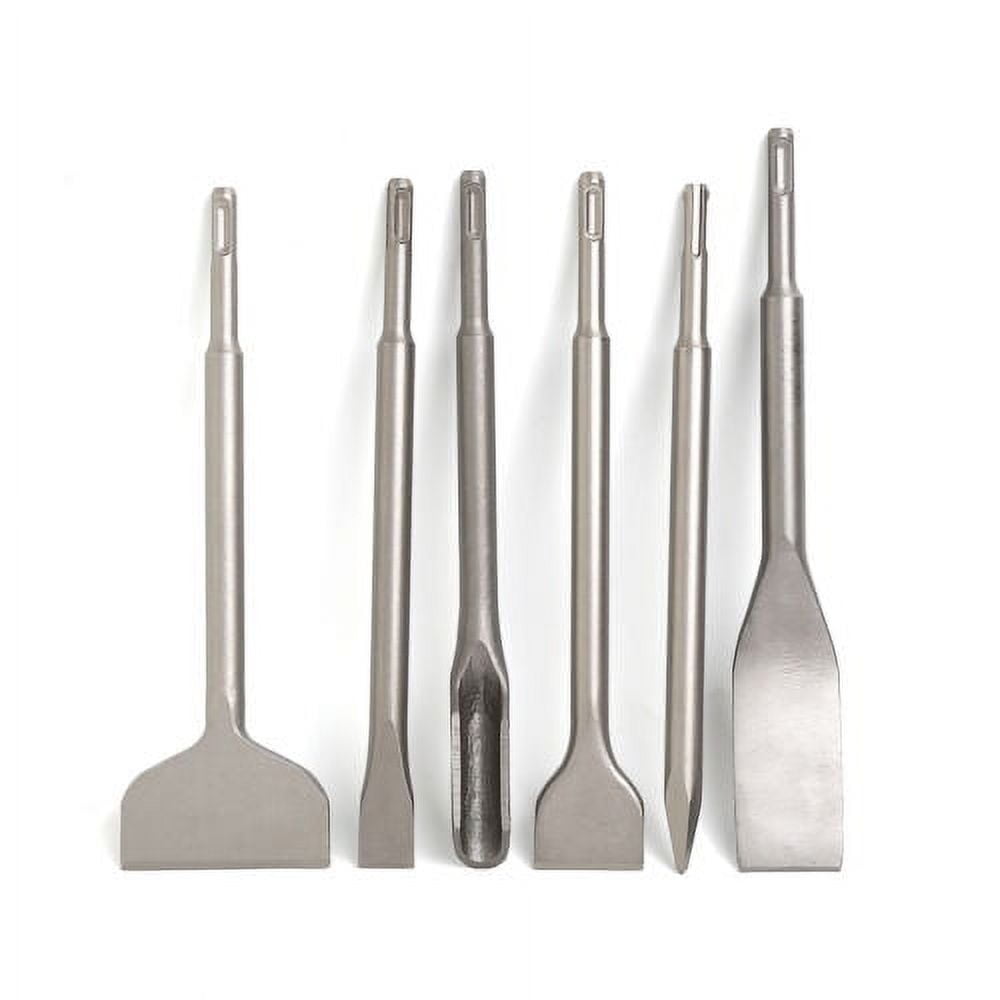 6 in 1 Chisel Kit Masonry Concrete Drill Bit Set 40Cr Steel Rotary ...