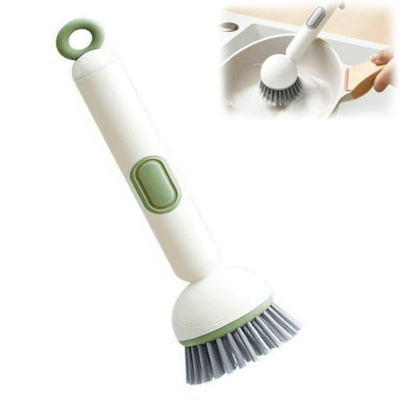 6-in-1 Dish Brush with Detergent Dispenser, 6-in-1 Rotatable Dish Brush ...