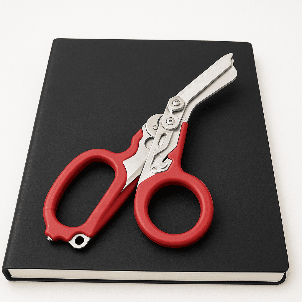 6-in-1 Emergency Shears[RED] - Heavy Duty 420HC Stainless Steel | Strap ...