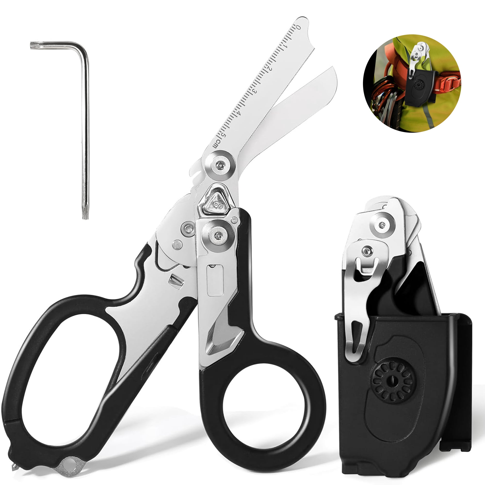 6 in 1 Foldable Trauma Shears, Stainless Steel EMT Shears for Nurses ...