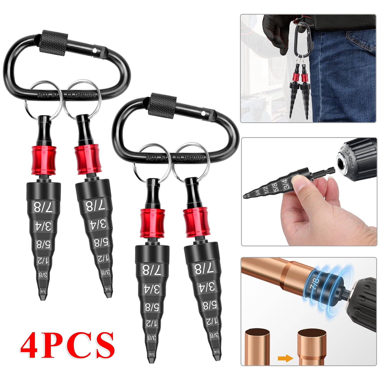 6 in 1 HVAC Copper Expander Swaging Tool, Tube Expander Metal Drill Bit ...