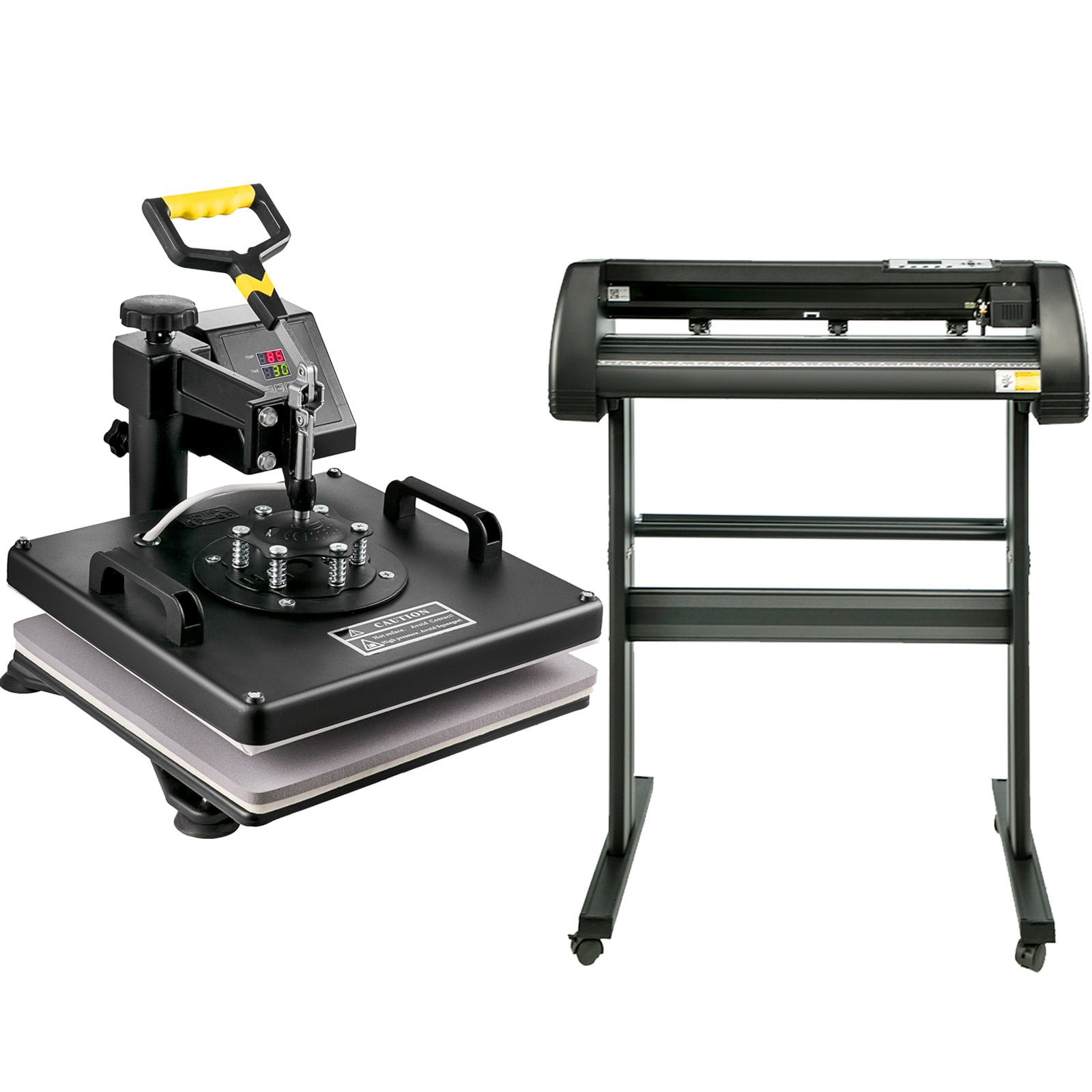 6-in-1 Heat Press and 28" Vinyl Cutter Combo, 15"x15" Sublimation ...