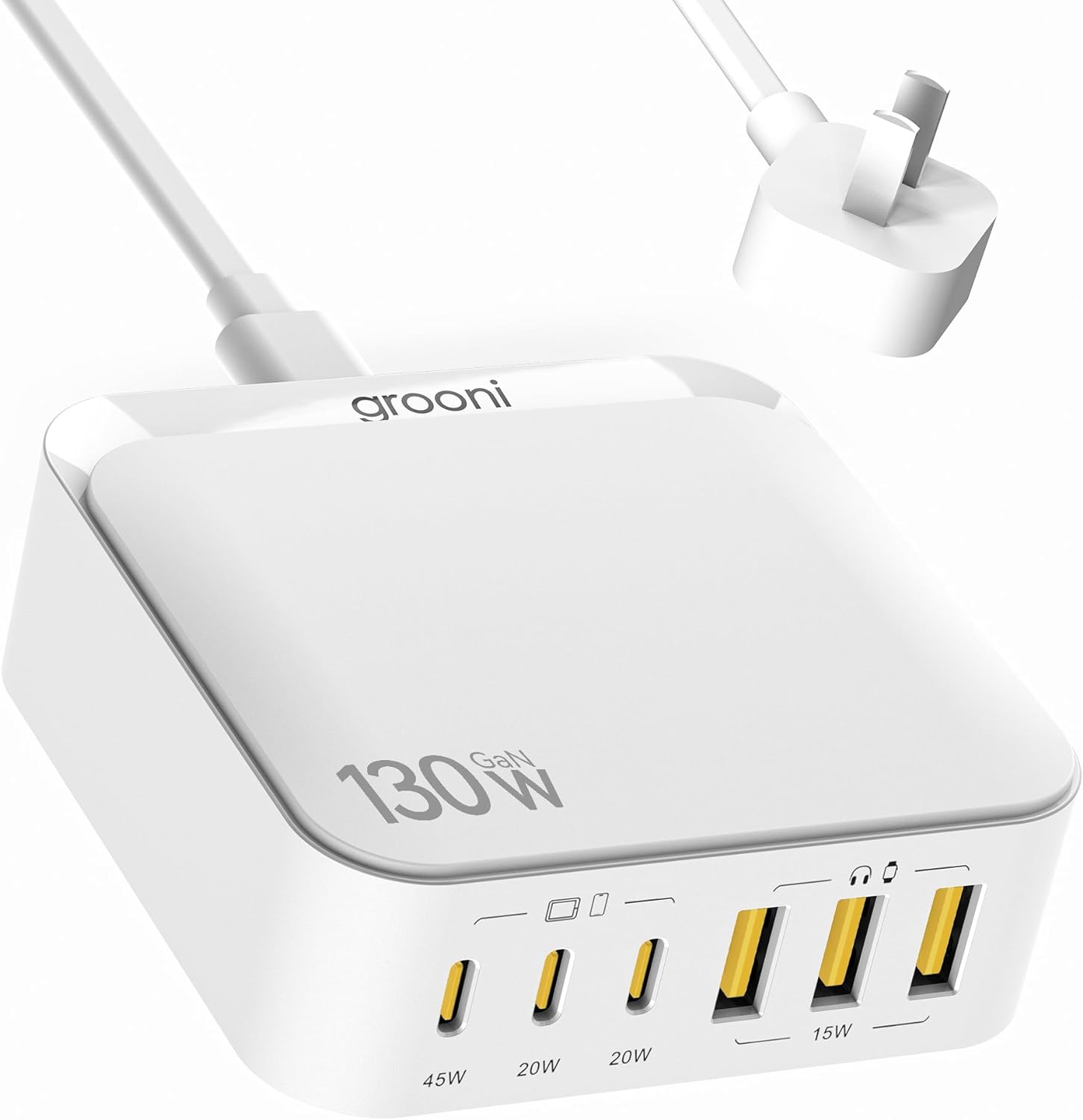 6-in-1 Independent Fast Charging】Experience true simultaneous charging ...