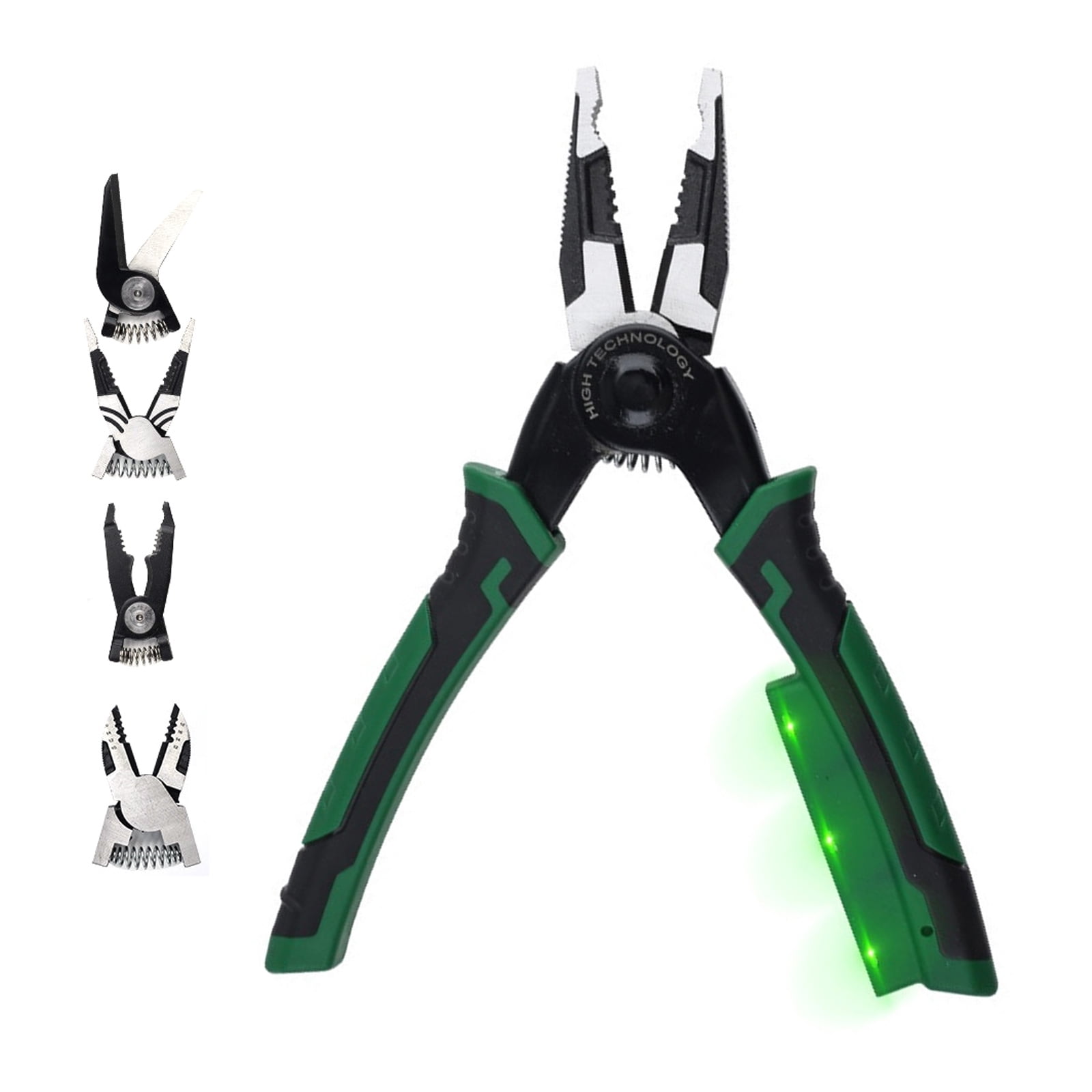 6 in 1 Interchangeable Head Wire Cutter Pliers Tool with Built In ...