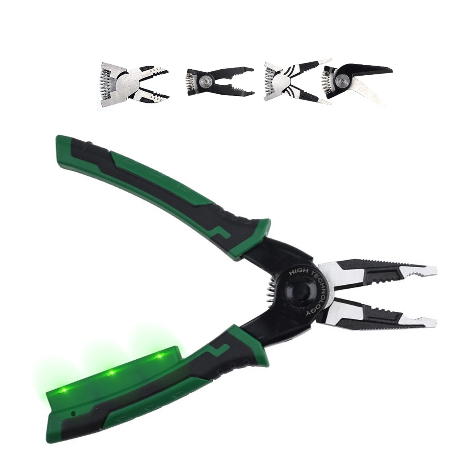 6 in 1 Interchangeable Head Wire Cutter Pliers Tool with Built In ...