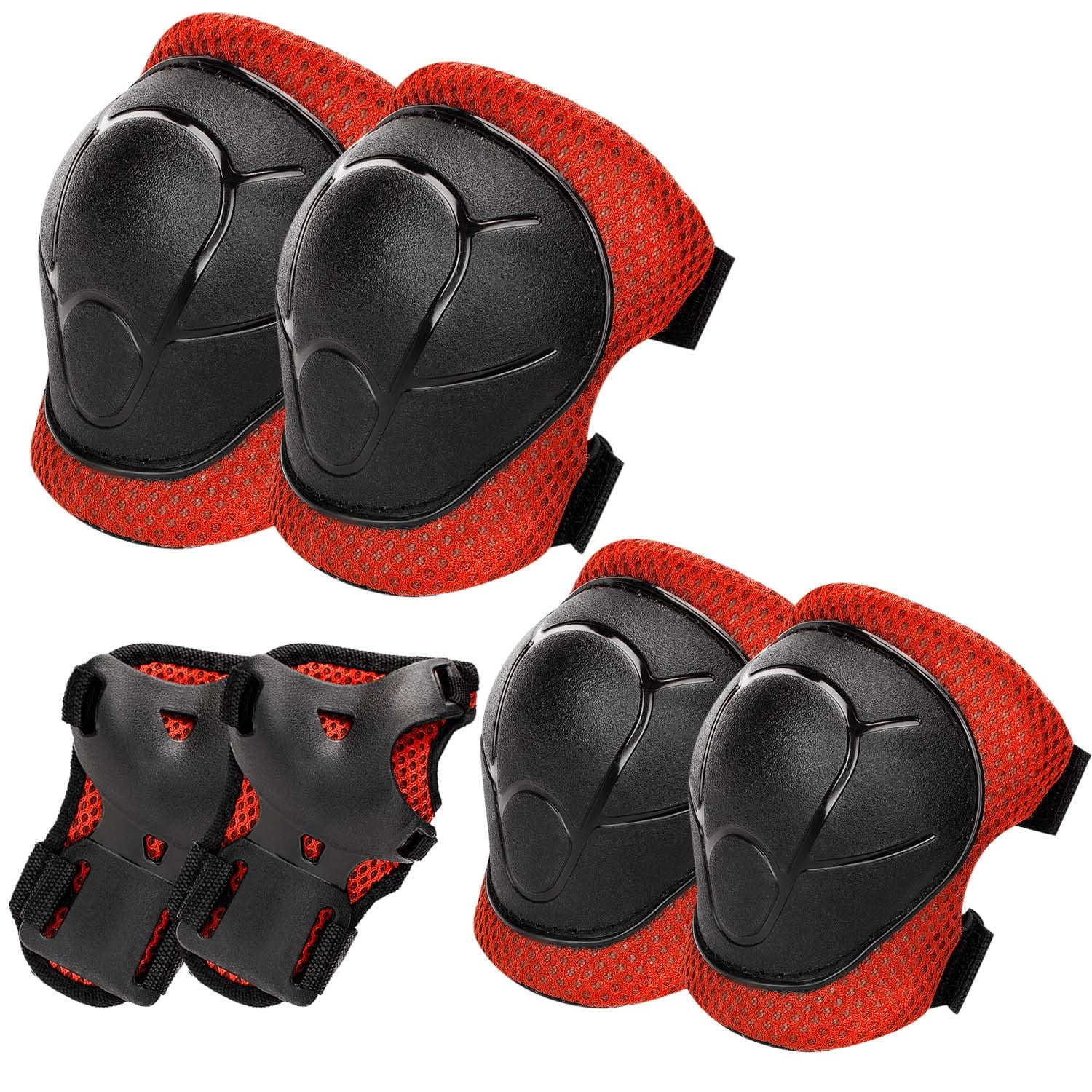 6 in 1 Kids/Youth Knee Pad Elbow Pads for Roller Skates Cycling BMX ...