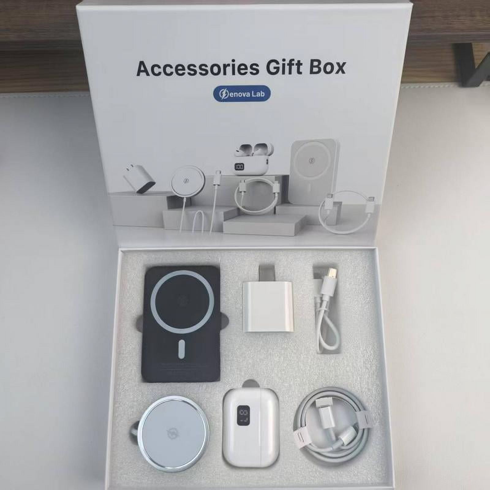 6-in-1 Magnetic Wireless Charging & Audio Set - 5000mAh Power Bank, 20W ...