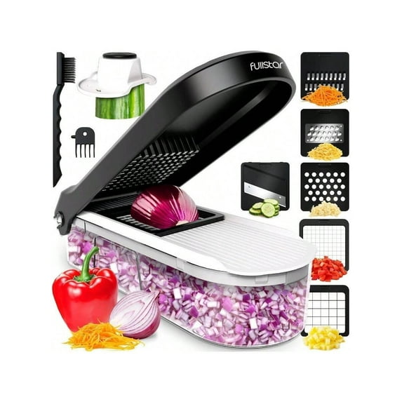 6-in-1 Mandoline Slicer, Vegetable Chopper & Cutter with Container ...