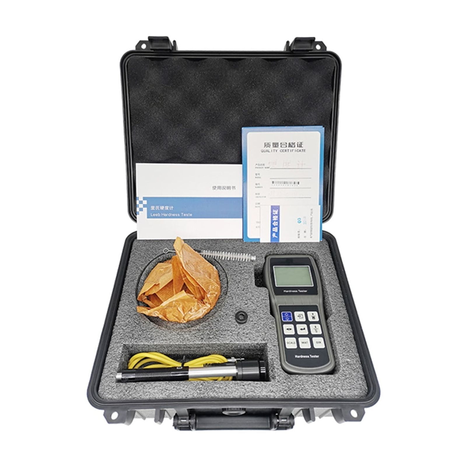 6-in-1 Metal Hardness Tester Digital Rebound Leeb Hardness Meter ...