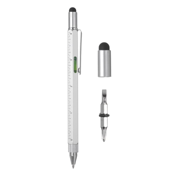 6 in 1 Metal Multitool Tech Tool Pen Gifts with Ballpoint Pen, Ruler ...
