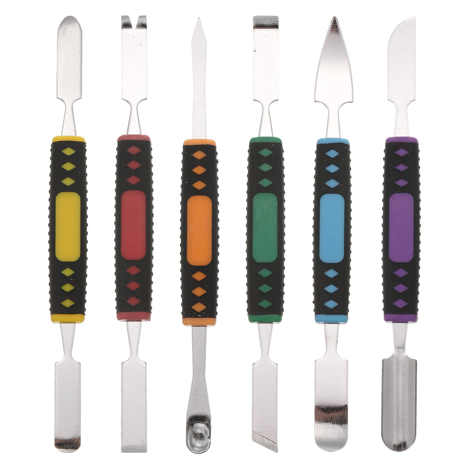 6 in 1 Metal Spudger Dual Ends Crowbar Professional Pry Bar Opening ...