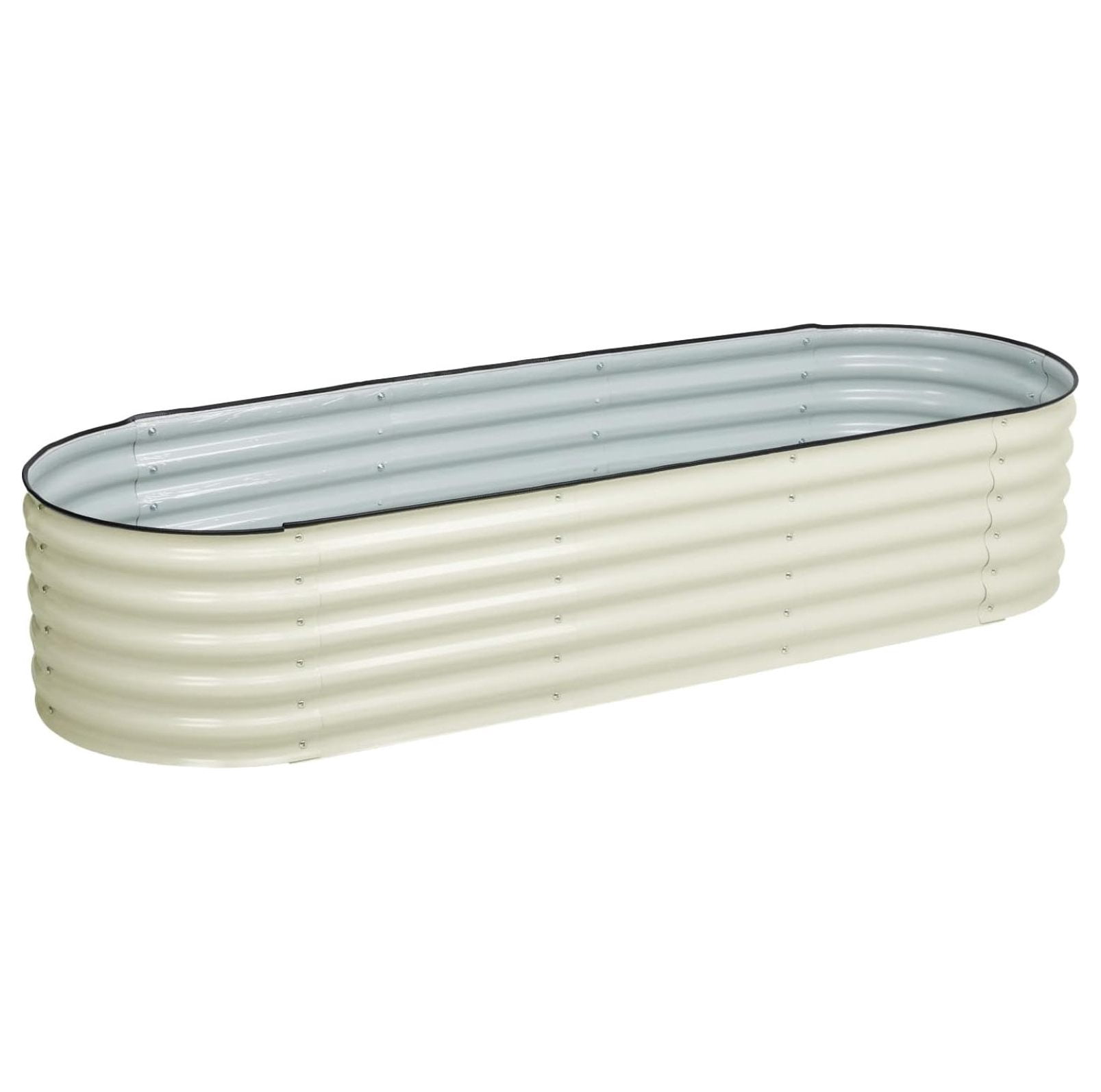 6-in-1 Modular Aluzinc Metal Raised Garden Bed, 88.6" L x 27.5" W x 17 ...