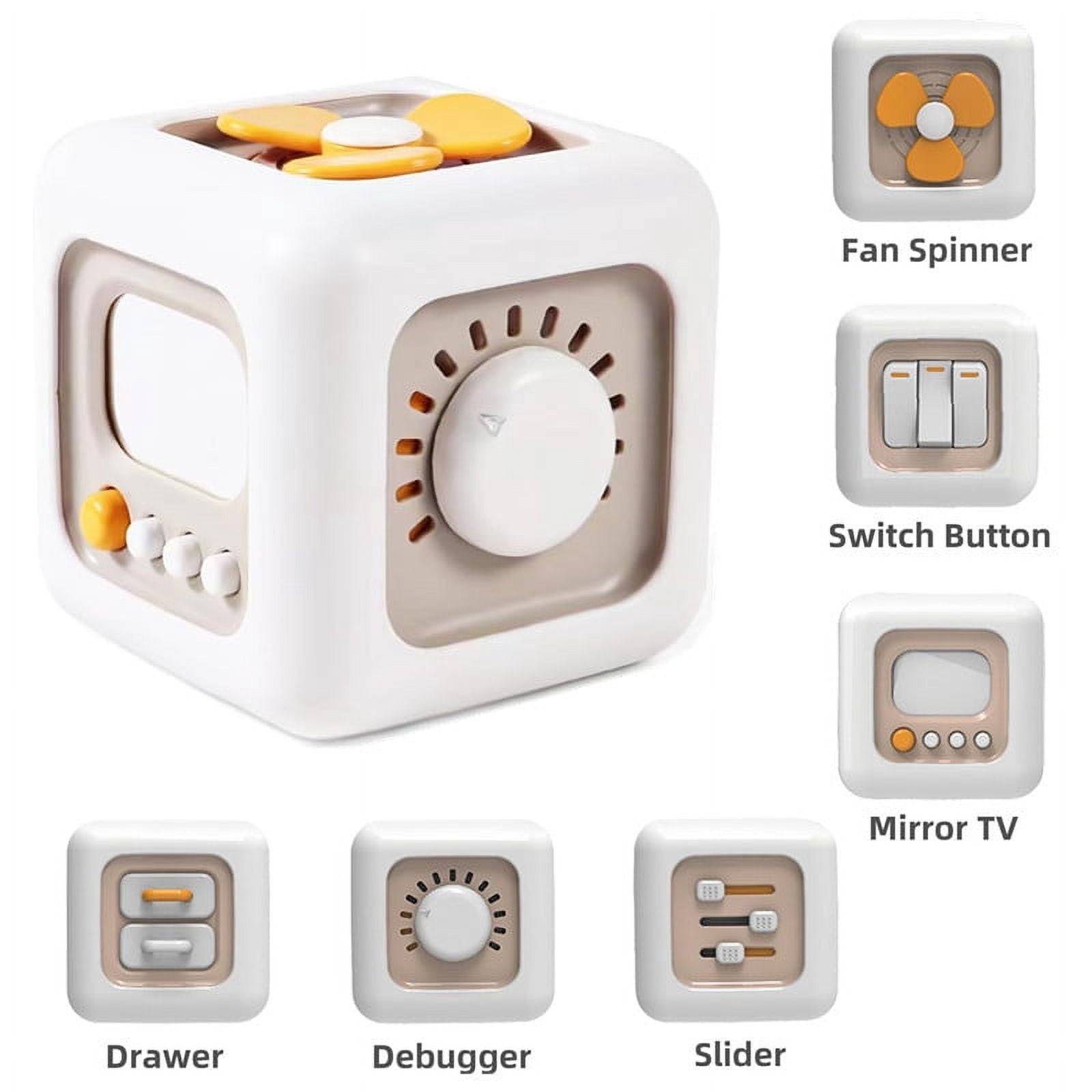 6 in 1 Montessori Educational Toys Baby Practice Skills Drawer Cube ...