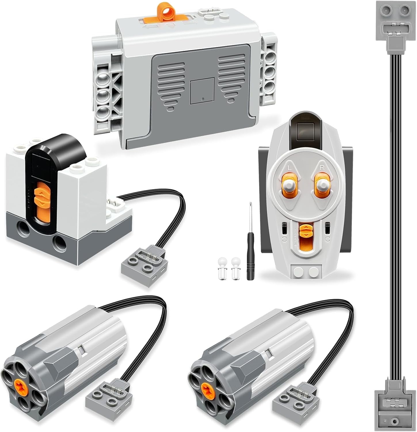 6-in-1 Motor Kit, DIY Motorized Building Set, Power Function Motor Set ...