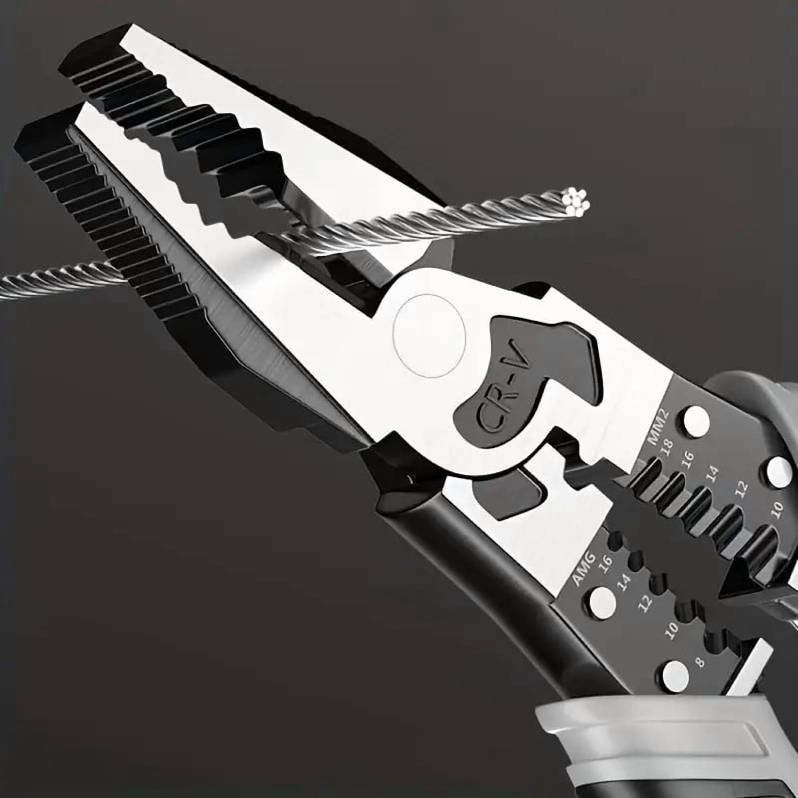 6-in-1 Multifunctional Pliers - Wire Cutters with Cutting Crimping ...
