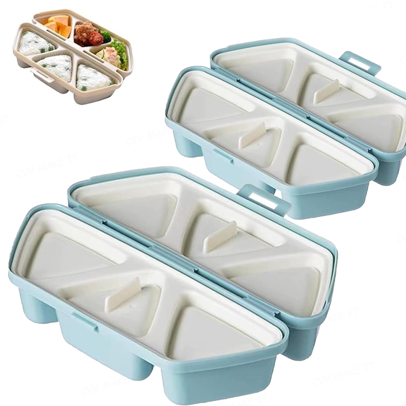 6-in-1 Onigiri Mold Set - Triangle Sushi Molds for Quick & Easy Rice ...
