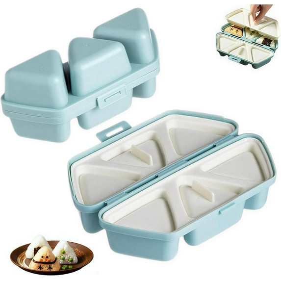 6 in 1 Onigiri Mold Triangle Sushi Making Kit - Easy to Store Carry And ...
