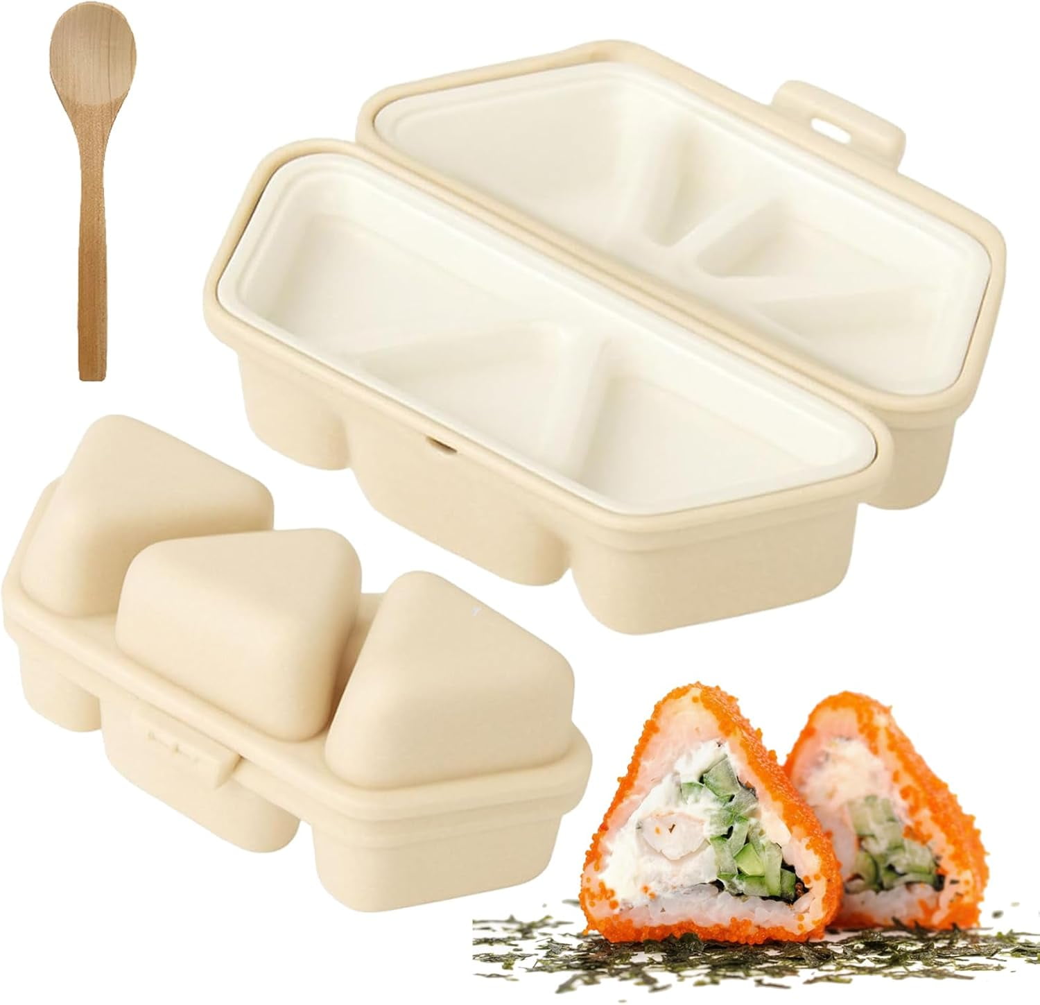 6-in-1 Onigiri Rice Ball Maker - Ultimate Multi-Functional Triangle ...