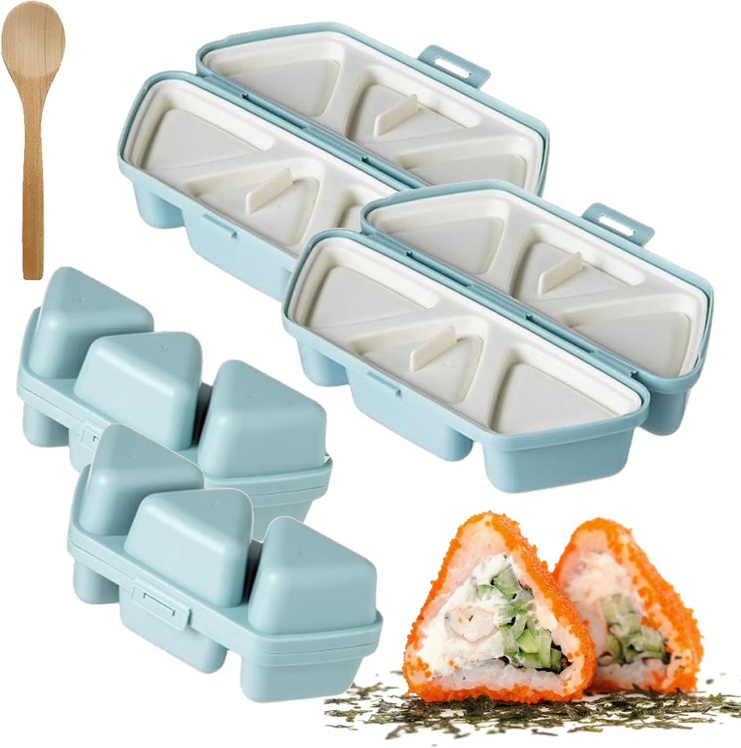 6-in-1 Onigiri Rice Ball Maker - Ultimate Multi-Functional Triangle ...