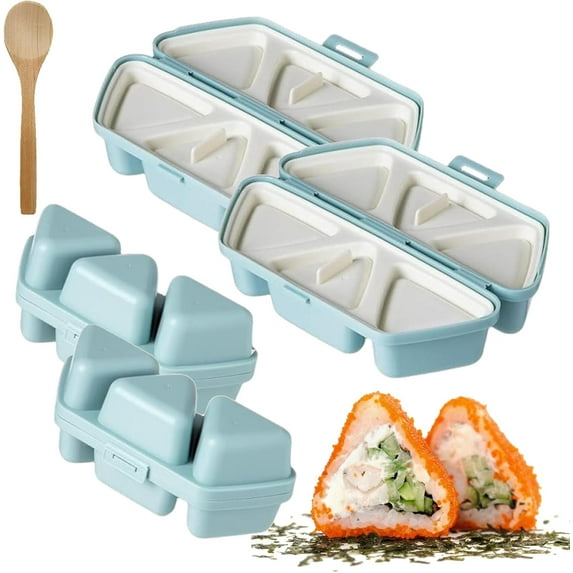 6-in-1 Onigiri Rice Ball Maker - Ultimate Multi-Functional Triangle ...