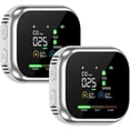 6-in-1 Portable Air Quality Monitor, Environment Detector,HD Display ...