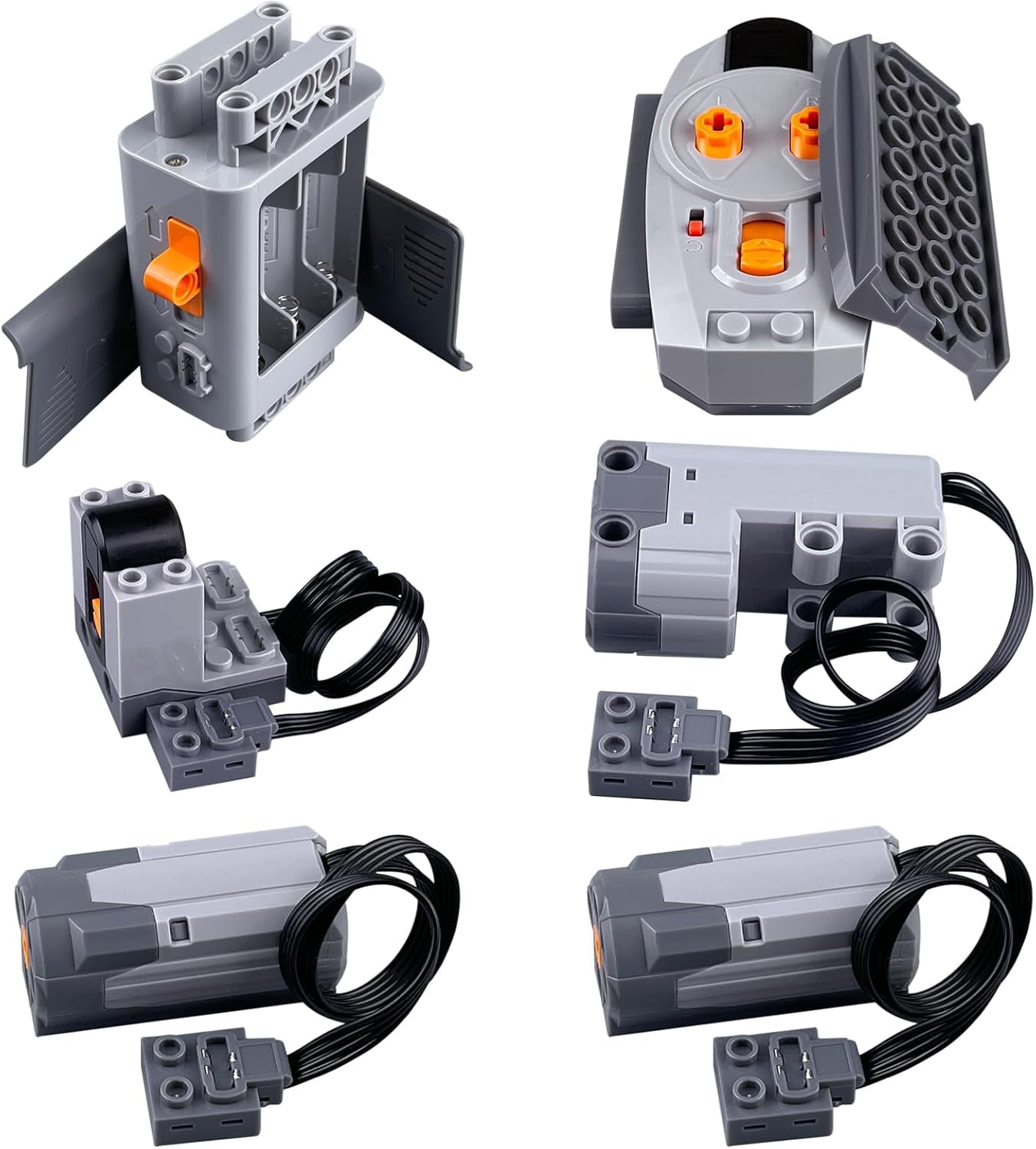 6-in-1 Power Functions Motors Kit, Compatible with Well-Known Brand ...