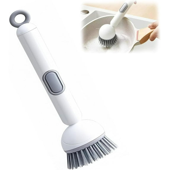 6-in-1 Rotatable Dish Brush, Built-In Detergent Dispenser & 360 ...