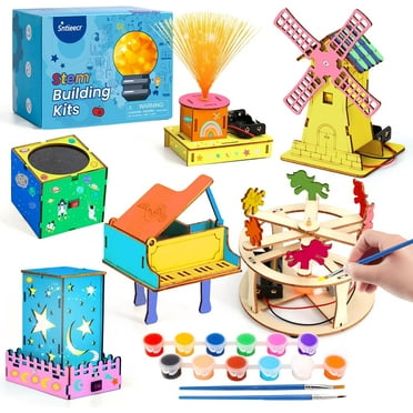 STEM Education DIY Toy Set: 5-in-1 Creative Crafts Kit for Kids 7-12 ...