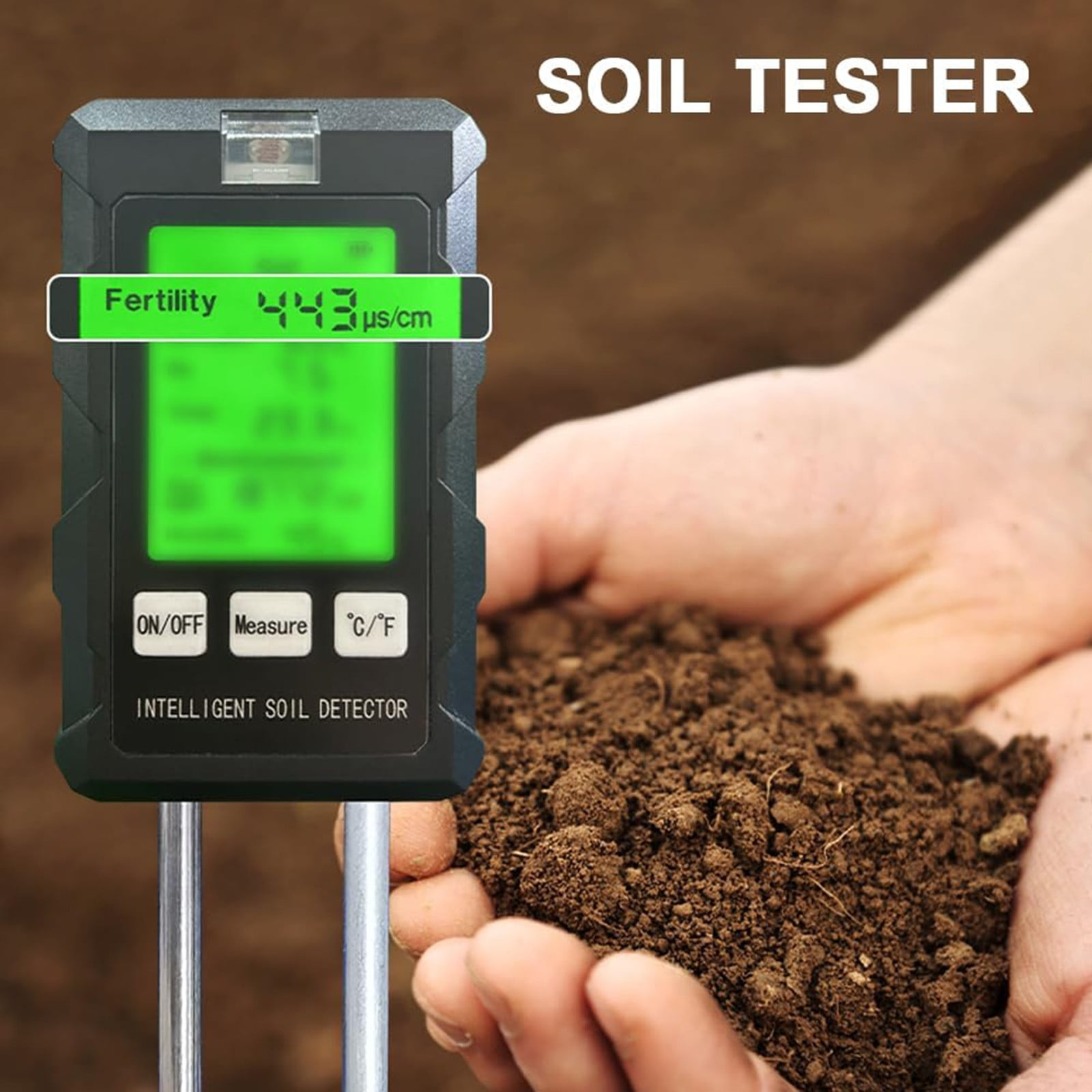 6-in-1 Soil Test Kit for Gardening Deals, 2025 Rechargeable Digital pH ...