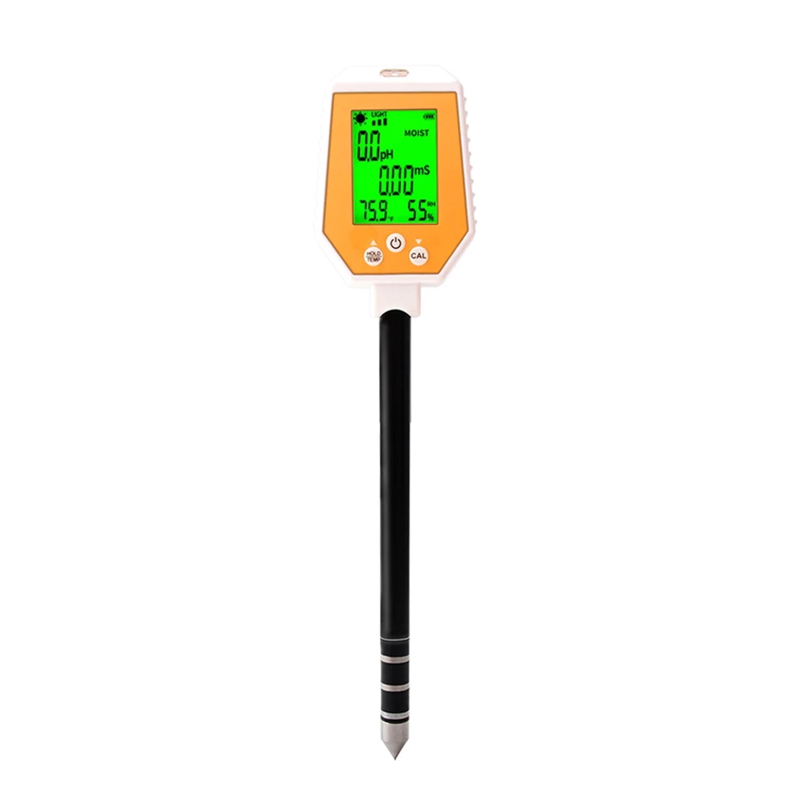 6-in-1 Soil Tester PH/EC/Moisture/Sunlight/Air Humidity/Temp High ...
